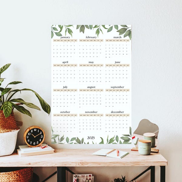 Botanical Planner - Etsy