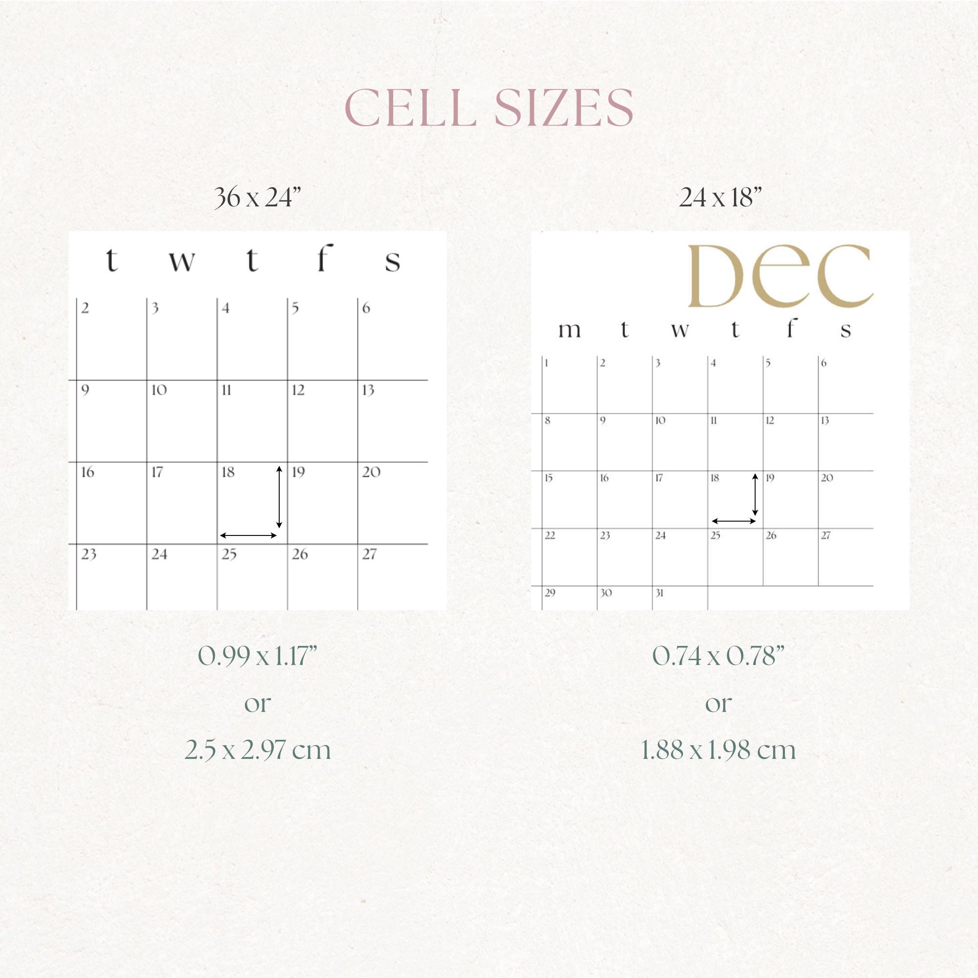 2026 Minimalist Large Wall Calendar, Yearly Planner Poster for Home ...