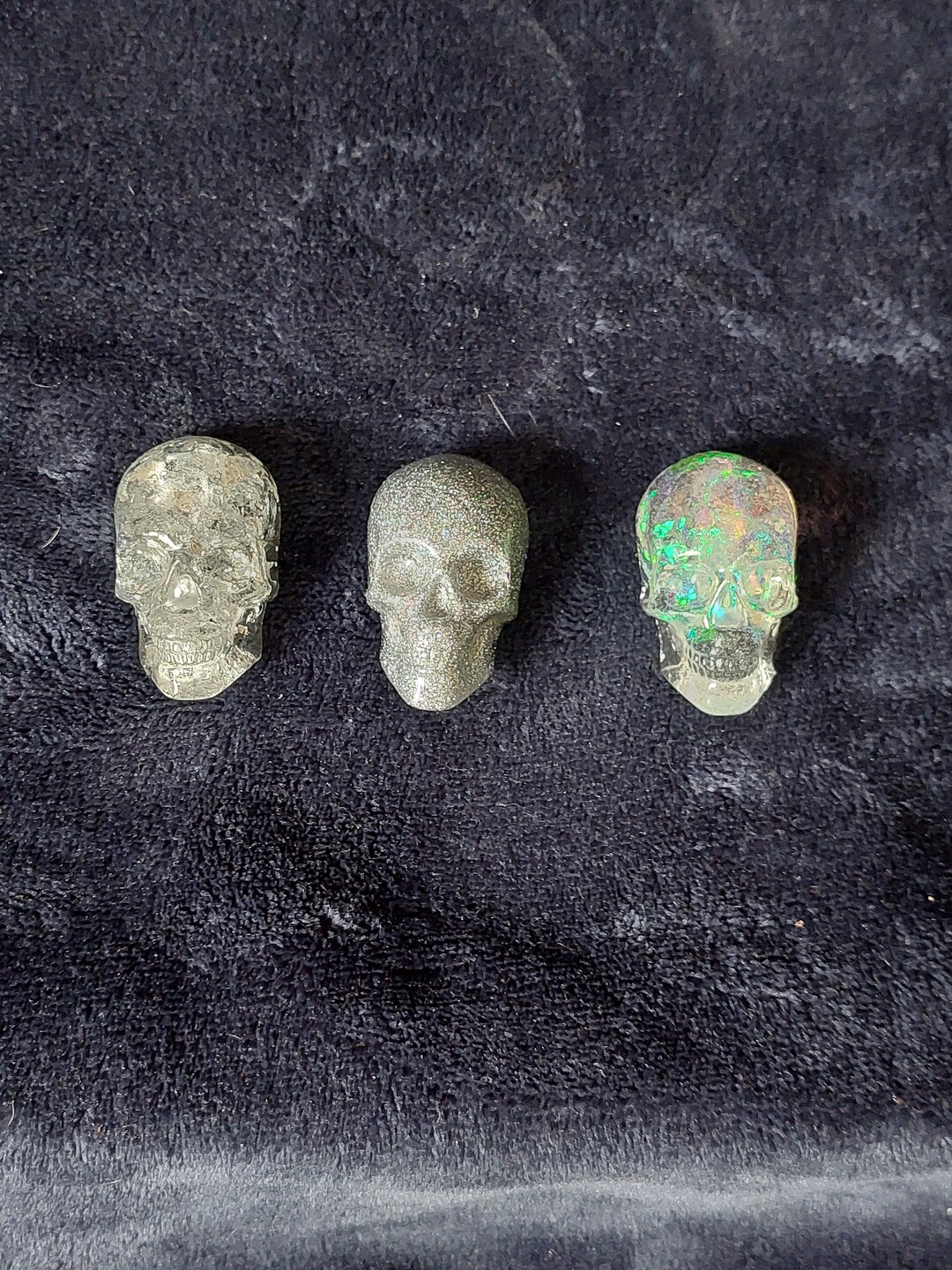 Sparkle Skull Magnets set of 3 - Etsy