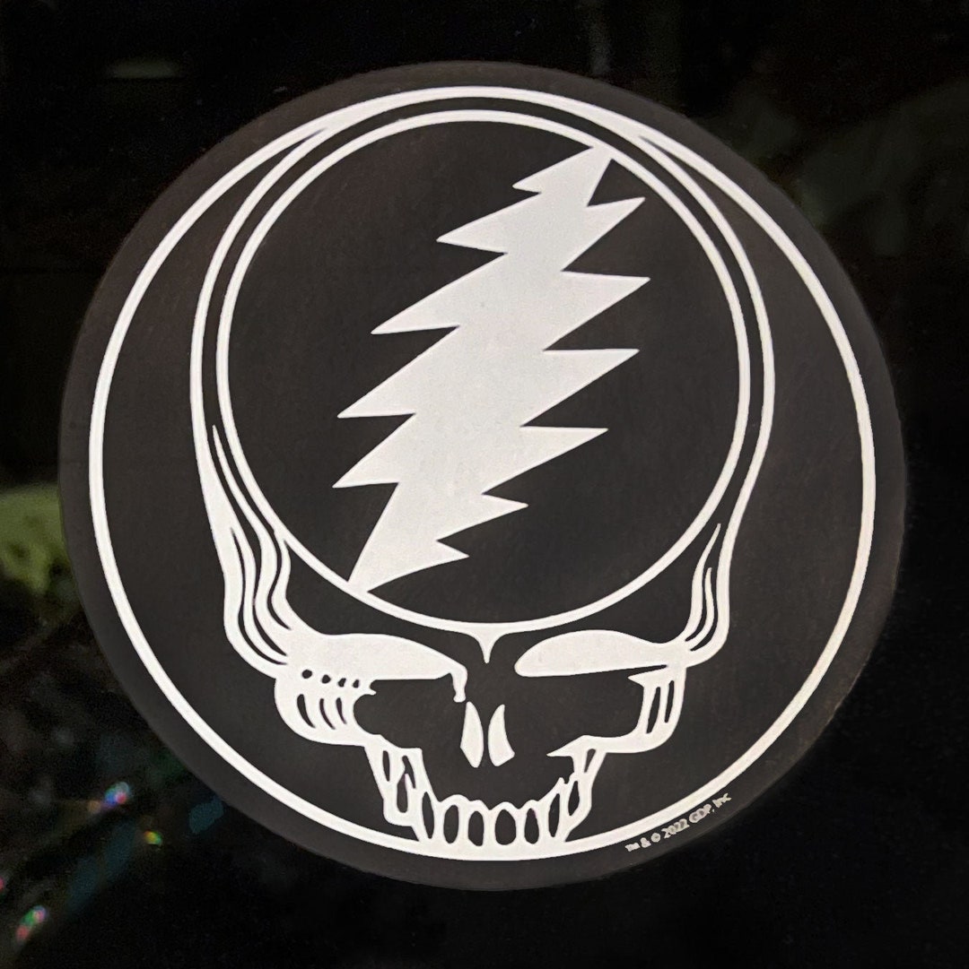 Grateful Dead White Stealie Transparent Sticker - Etsy