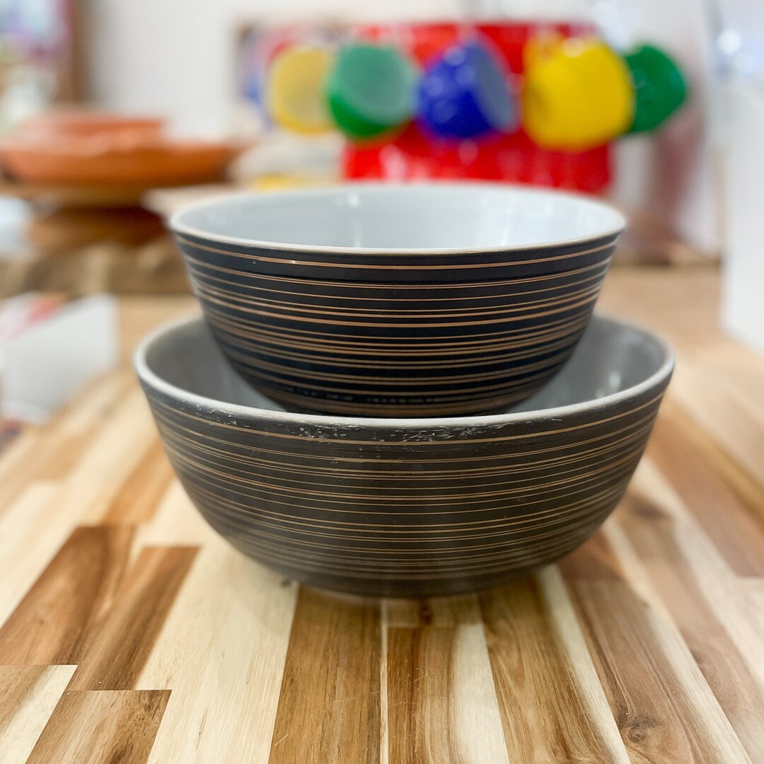 Vintage Pyrex RARE 1970s Terra Mixing Bowl Set - Etsy