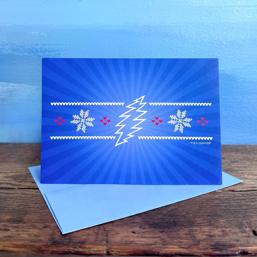 Grateful Dead Winter Bolt Greeting Card - Etsy
