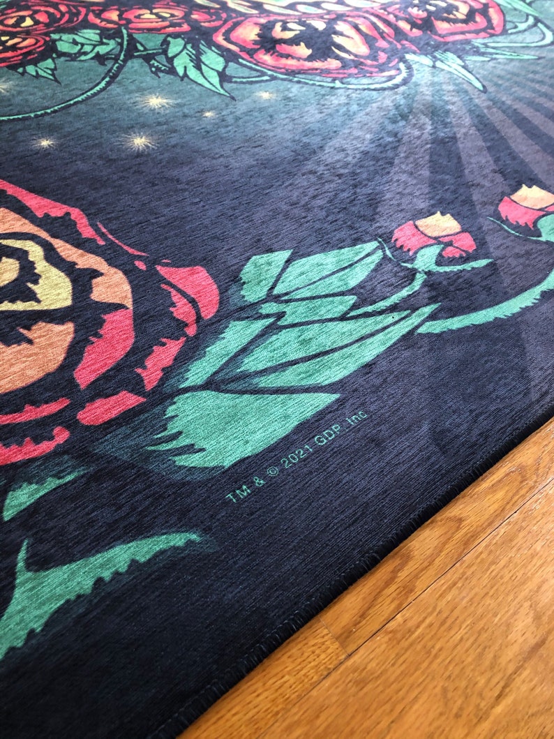 Grateful Dead Scarlet Fire Area Rug | Etsy