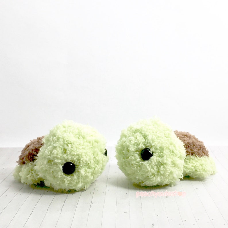 Turtle Plush Fluffy Turtle Amigurumi Turtle Kawaii | Etsy