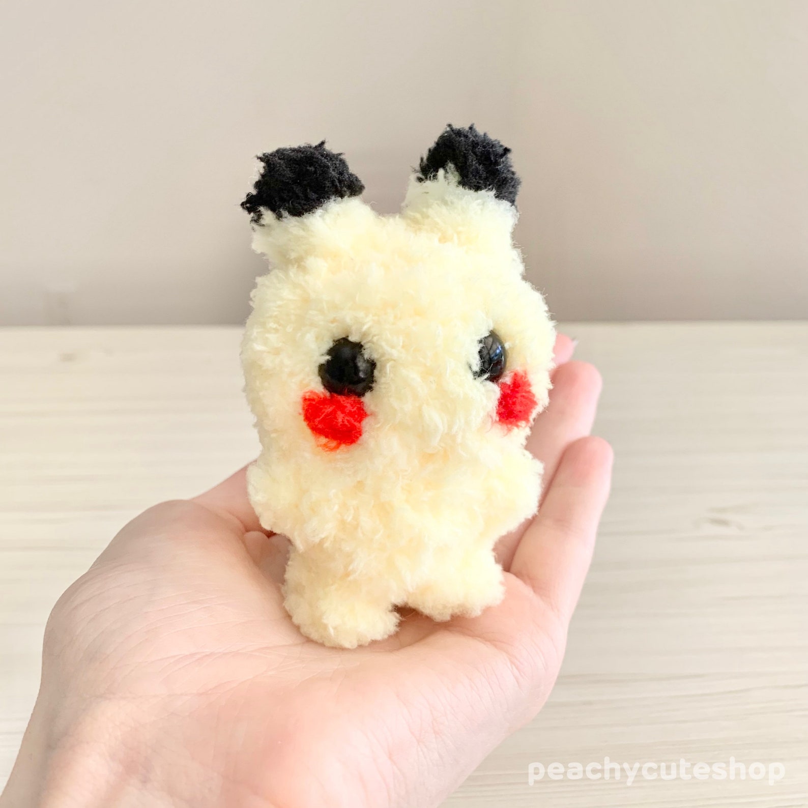 Fluffy Pikachu Plush Pikachu Amigurumi Cute Plush - Etsy