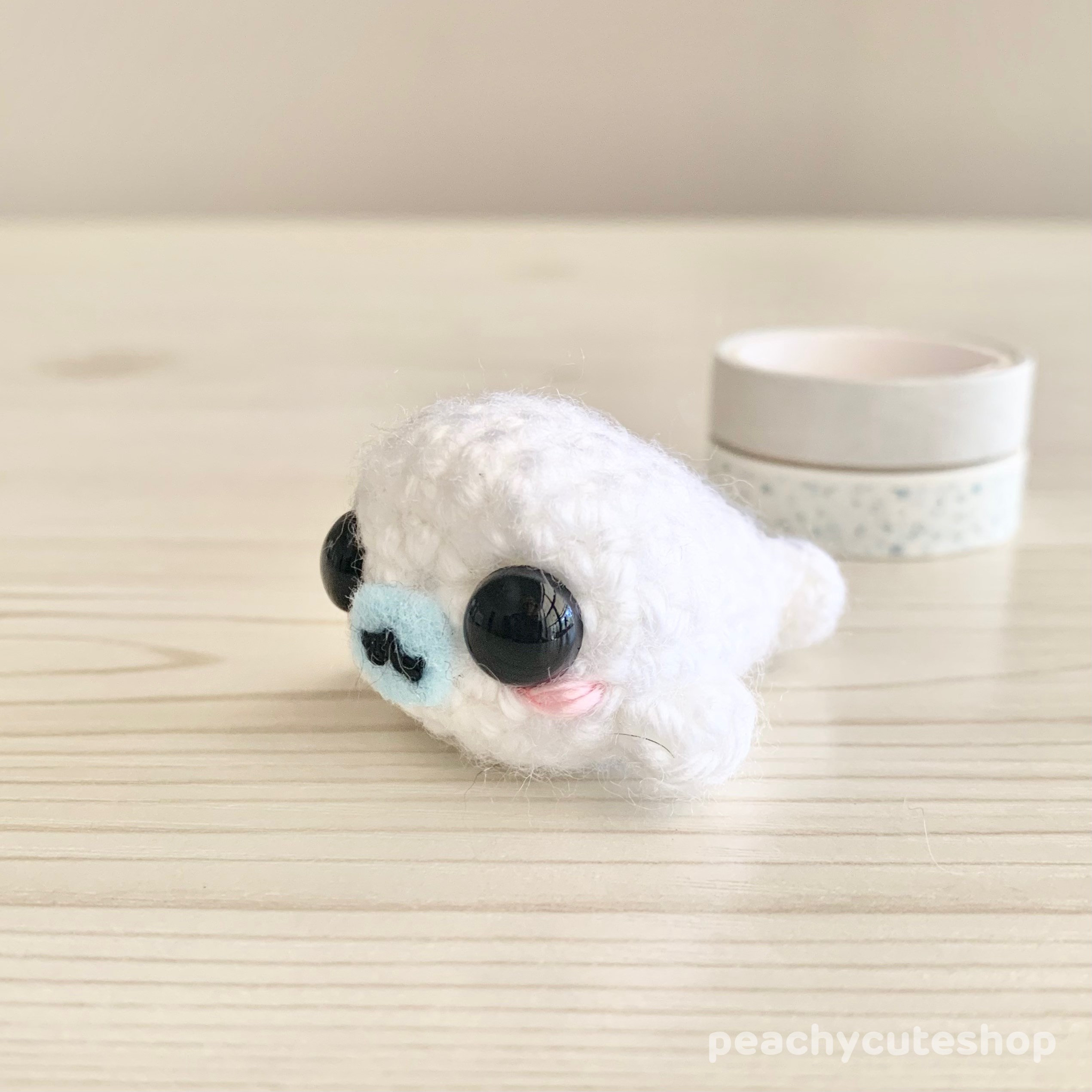 Tiny Seal Kawaii Seal Mamegoma Plush Cute Keychain - Etsy