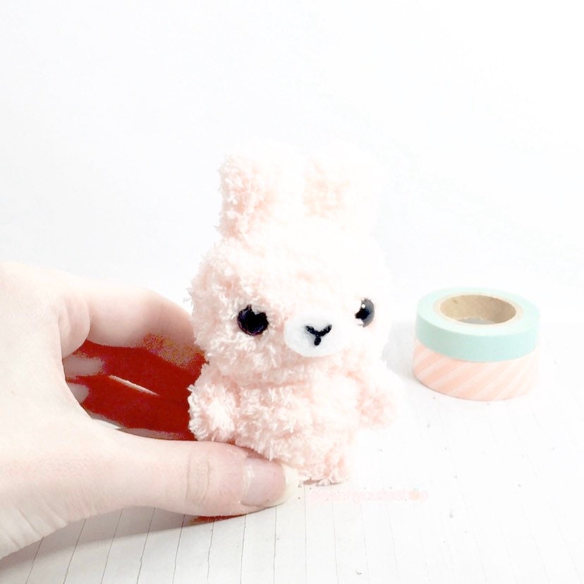 Kawaii Bunny Pink Bunny Plush Kawaii Plush Stuffed Bunny | Etsy