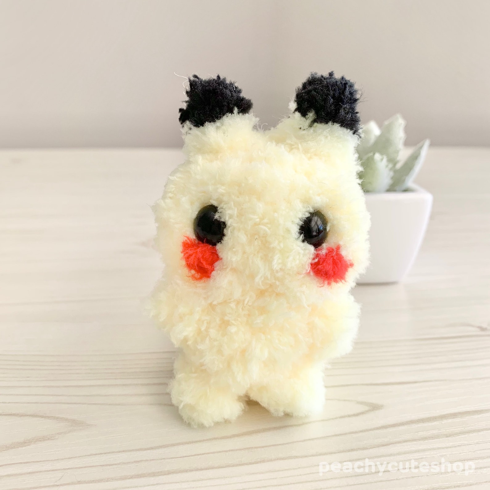 Fluffy Pikachu Plush Pikachu Amigurumi Cute Plush - Etsy