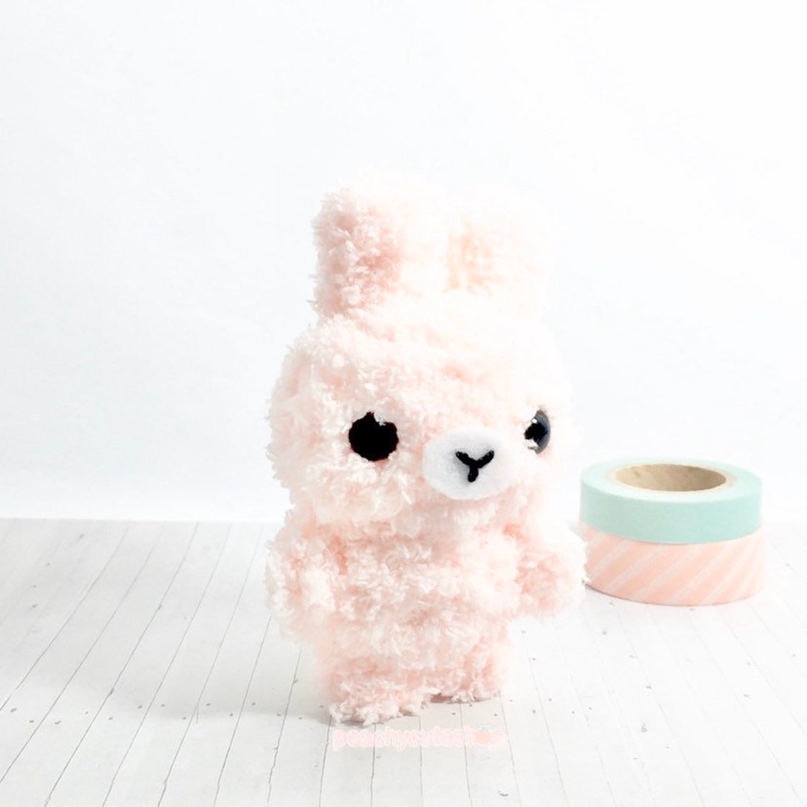 Kawaii Bunny Pink Bunny Plush Kawaii Plush Stuffed Bunny | Etsy