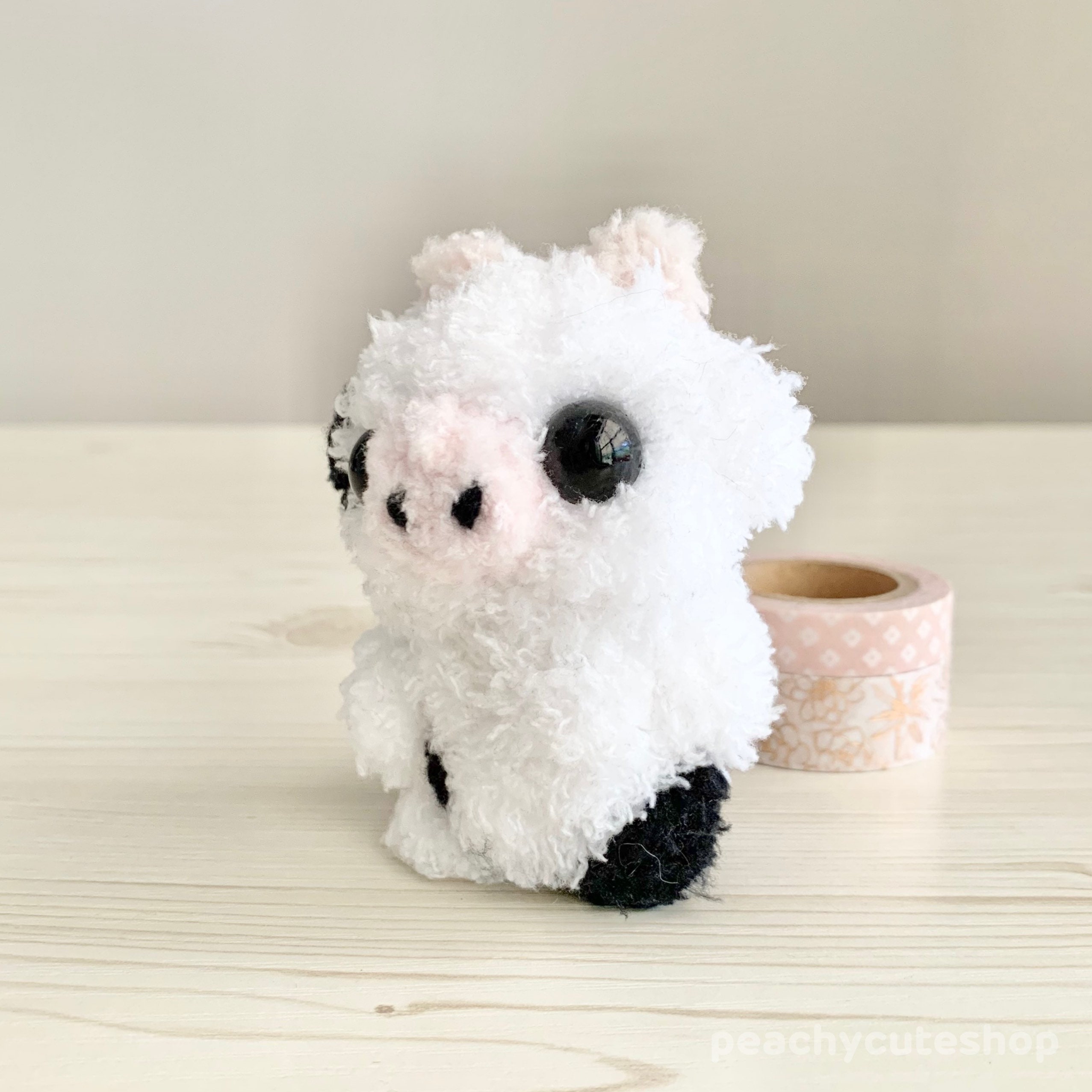 Kawaii Cow Mini Cow Plush Cow Stuffed Animal Amigurumi - Etsy