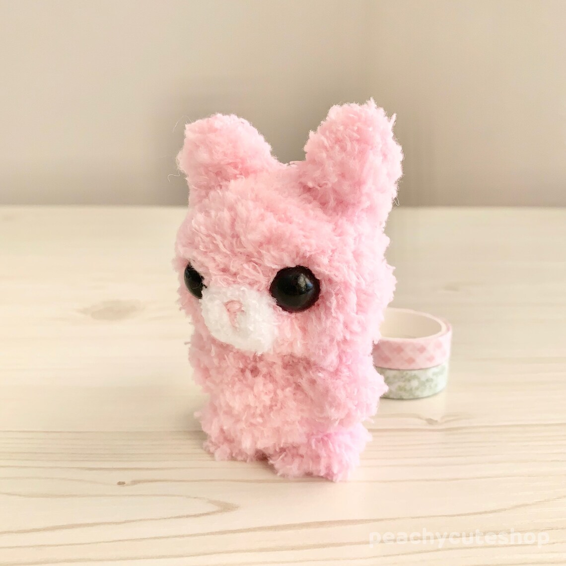 Kawaii Bunny Pink Bunny Plush Kawaii Plush Stuffed Bunny | Etsy