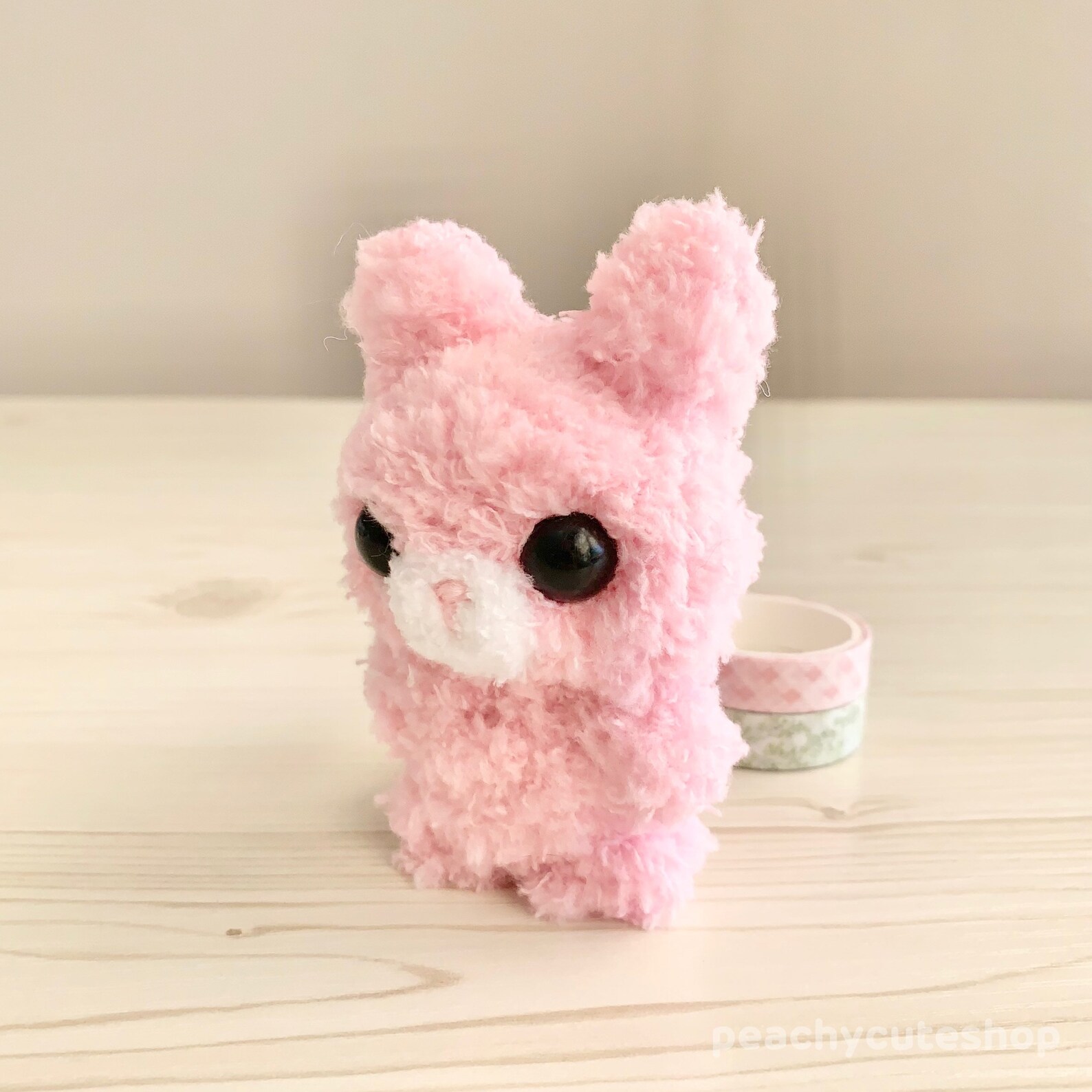 Kawaii Bunny Pink Bunny Plush Kawaii Plush Stuffed Bunny | Etsy