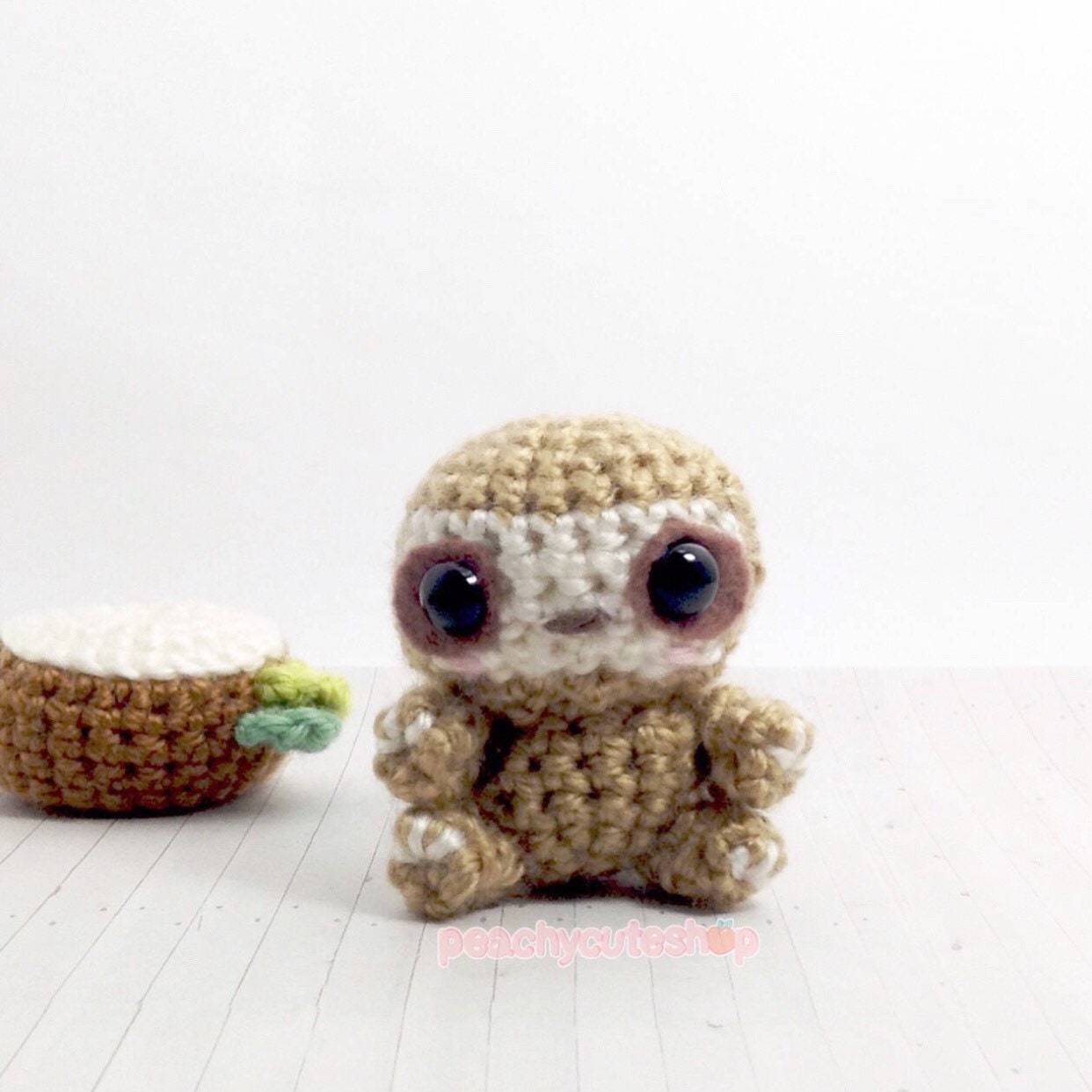 Sloth Plush Sloth Amigurumi Kawaii Plush Mini Crochet | Etsy