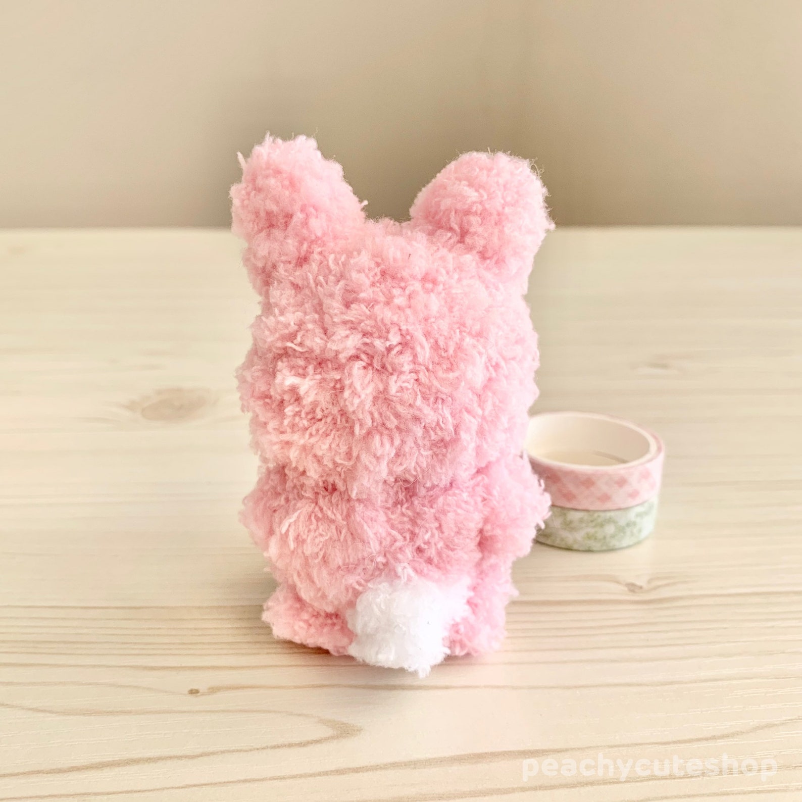 Kawaii Bunny Pink Bunny Plush Kawaii Plush Stuffed Bunny | Etsy