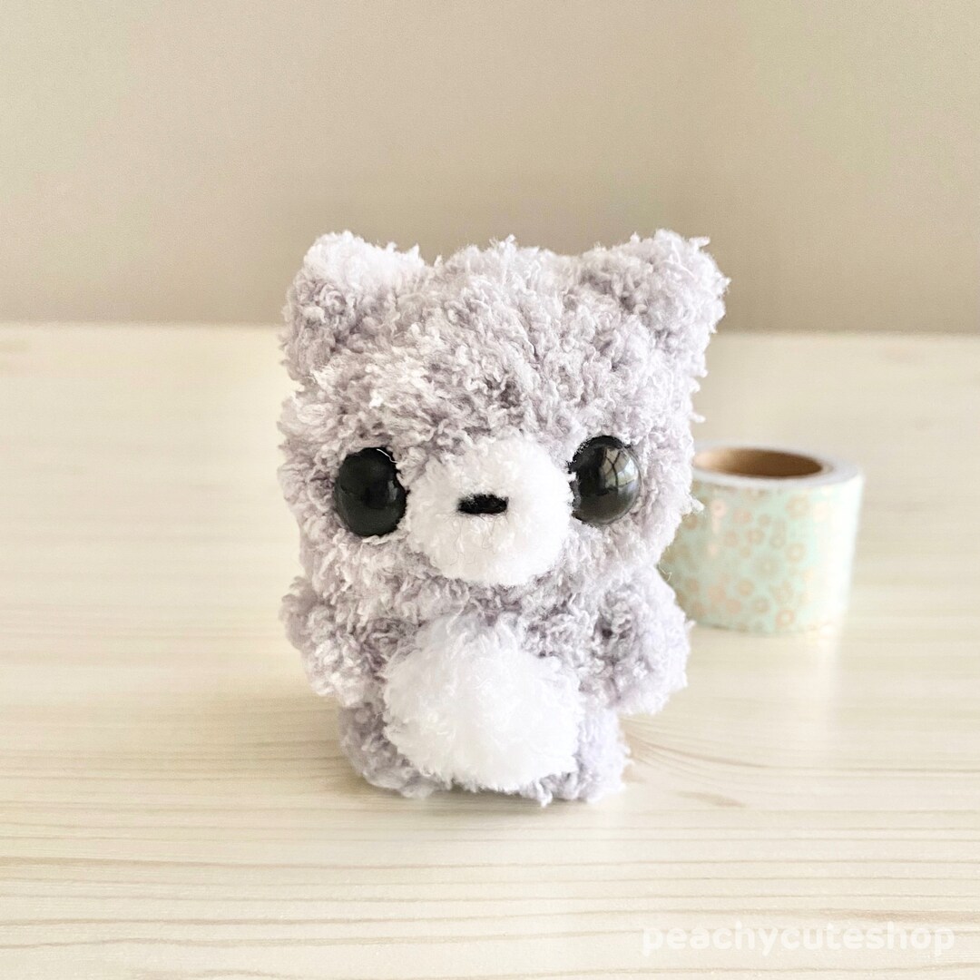 Wolf Plush Wolf Stuffed Animal Wolf Amigurumi Cute Plush Crochet Wolf ...