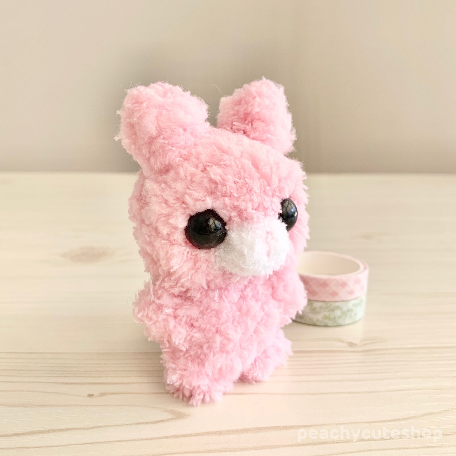 Kawaii Bunny Pink Bunny Plush Kawaii Plush Stuffed Bunny | Etsy