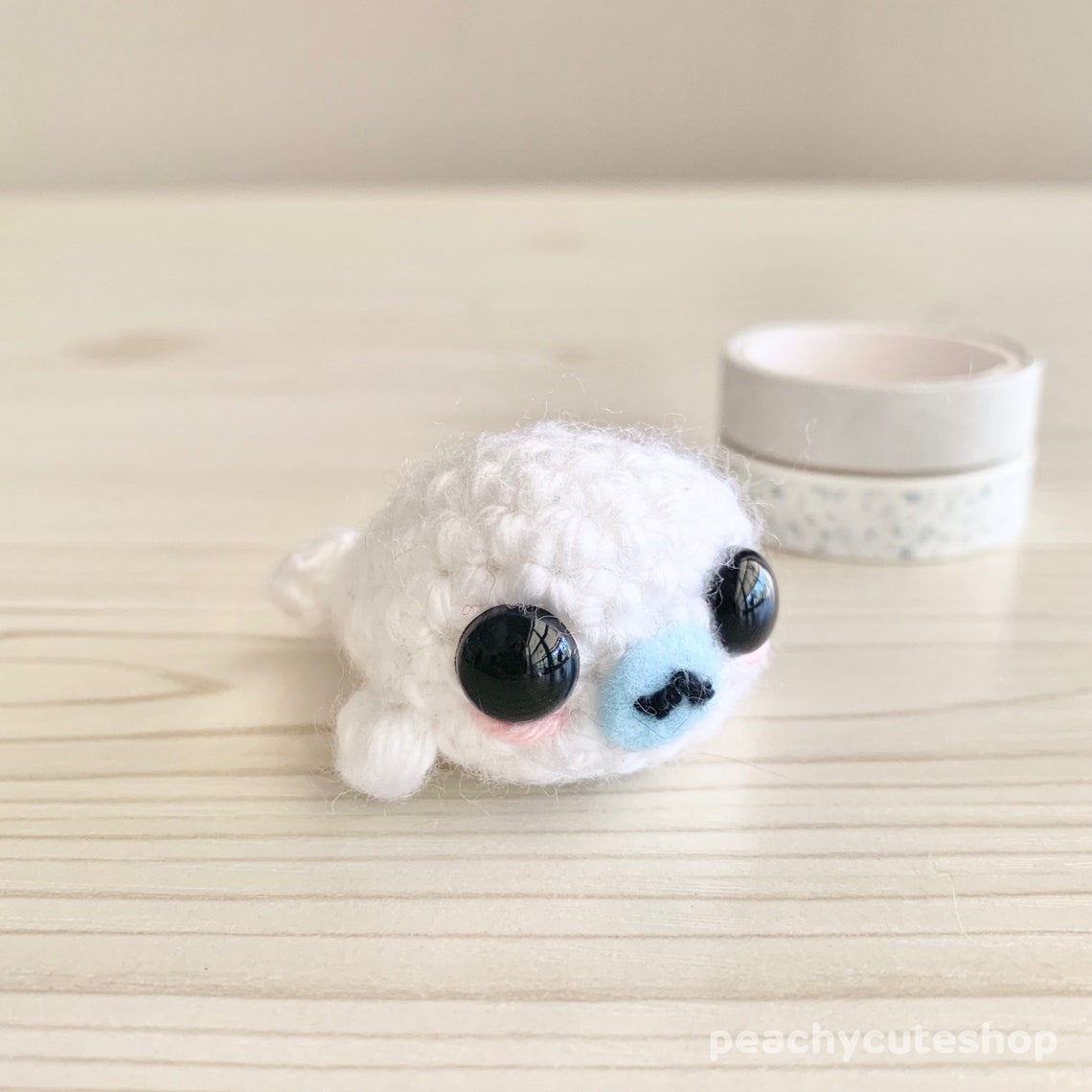 Tiny Seal Kawaii Seal Mamegoma Plush Cute Keychain - Etsy