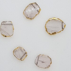 Natural Rose Quartz Gemstone Slice 11X13 to 11X16 MM Gemstone Plain ...