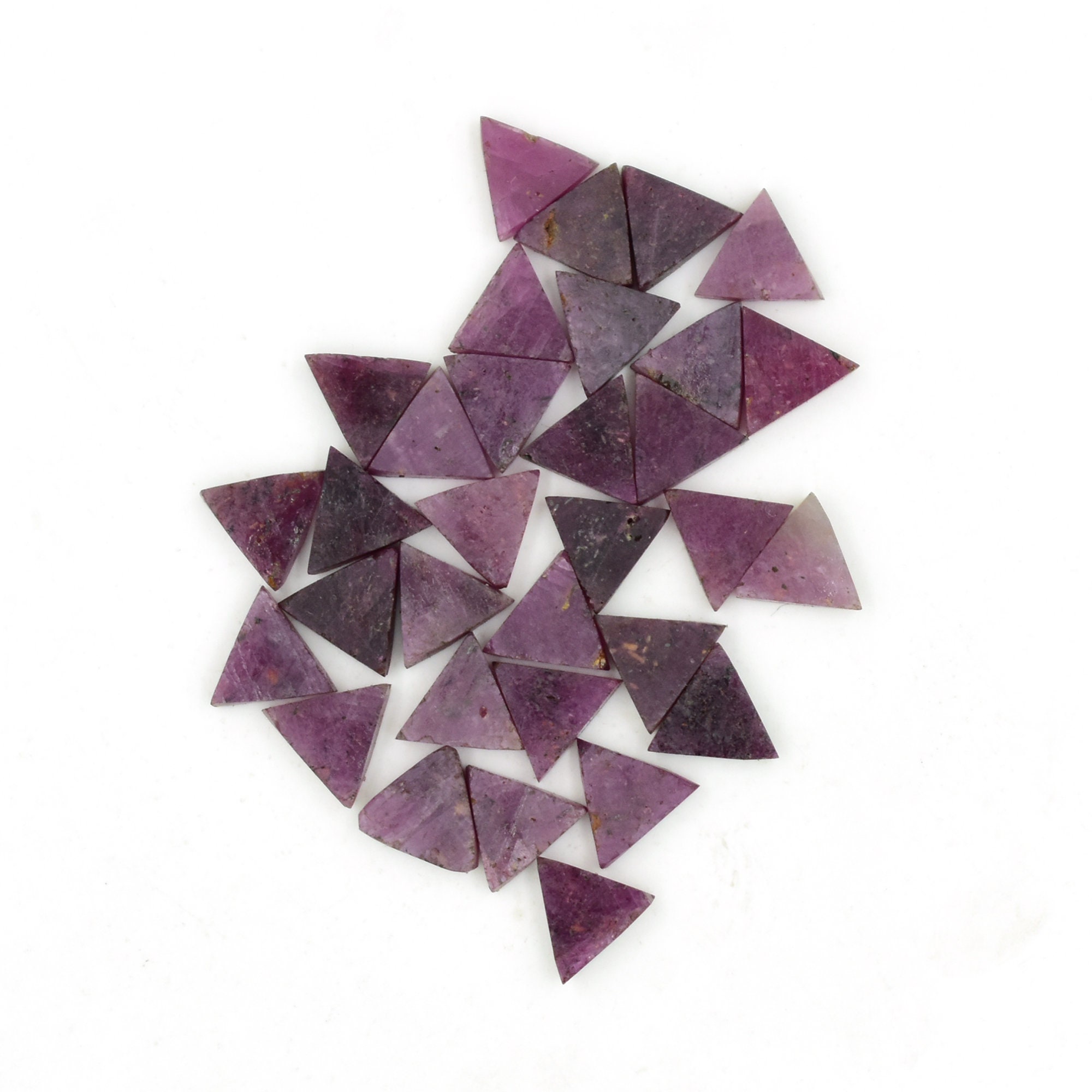 Natural Ruby Gemstone Slices One Side Polished Disk Slices | Etsy