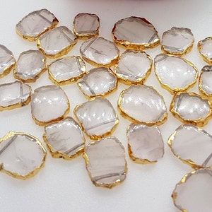 Natural Rose Quartz Gemstone Slice 11X13 to 11X16 MM Gemstone Plain ...