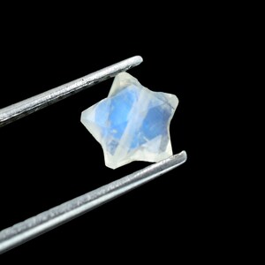 Flashy Rainbow Moonstone Star Shape Stone Faceted Star Carved Briolette ...