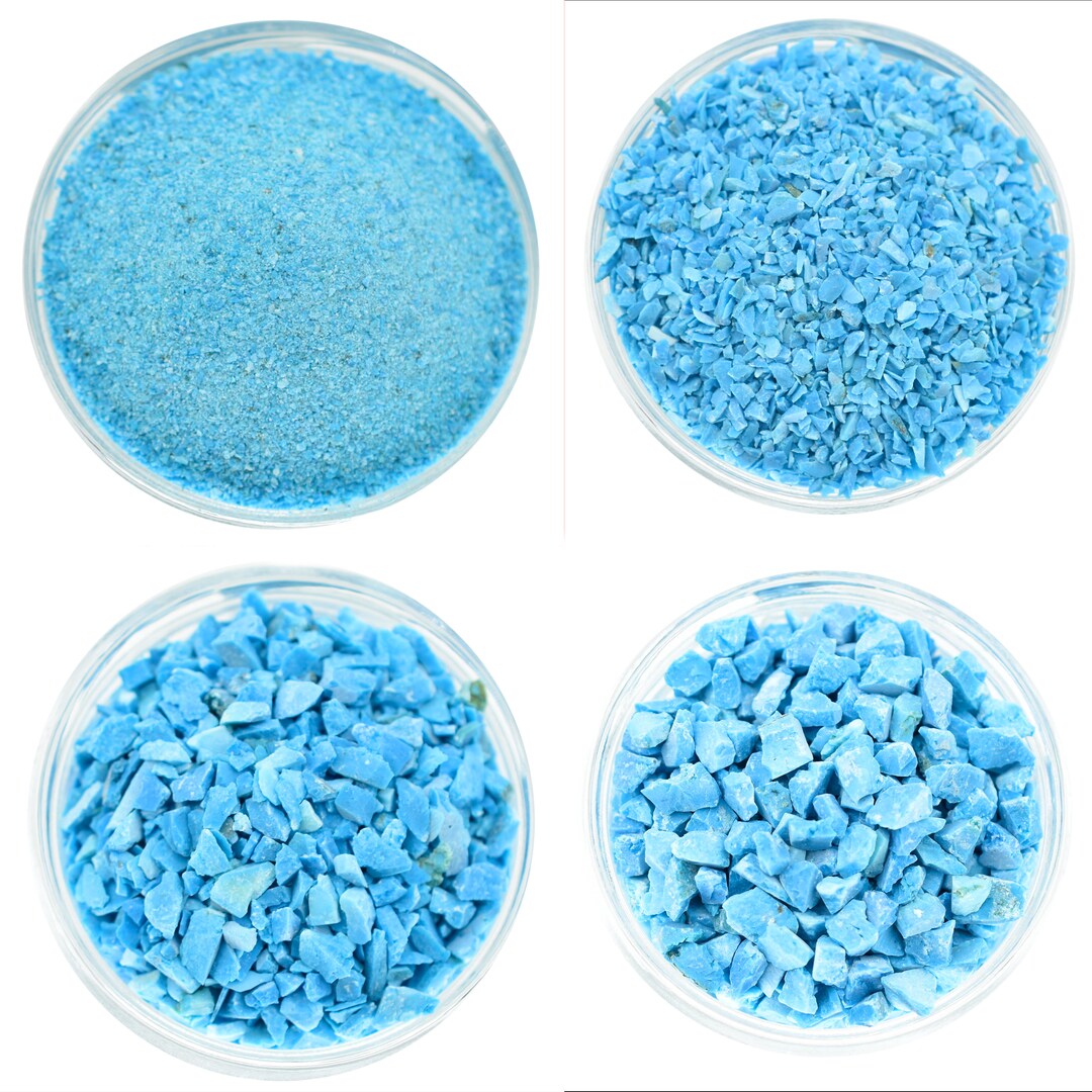 Howlite Blue Turquoise Crushed Raw Stone December Birthstone Raw Rough ...