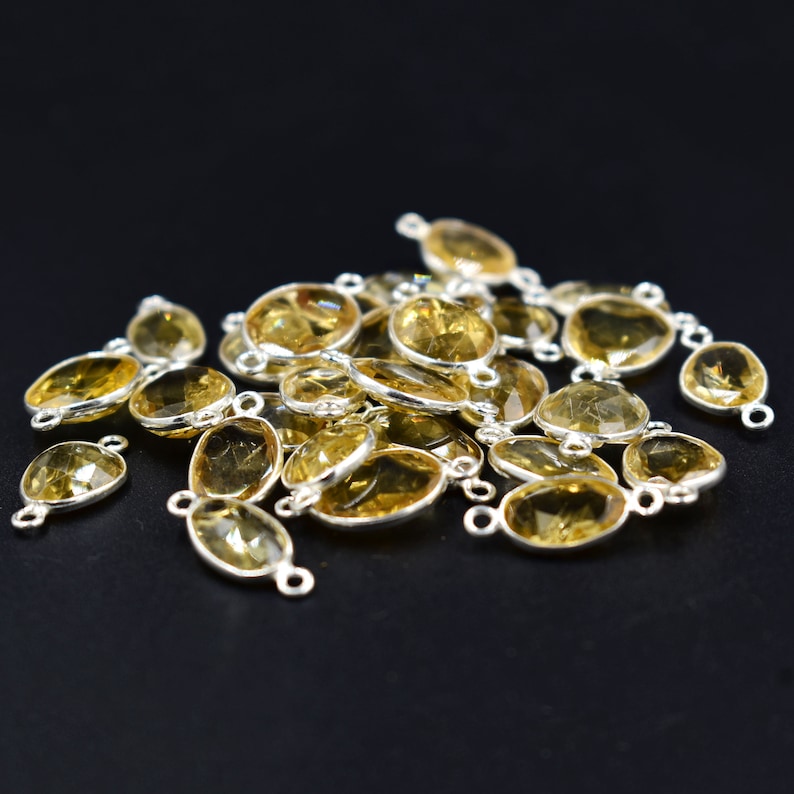 Natural Citrine Bezel Connector DIY Jewelry Making Connectors - Etsy