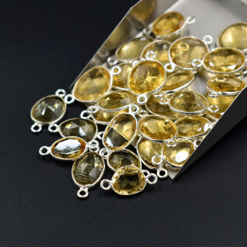 Natural Citrine Bezel Connector DIY Jewelry Making Connectors - Etsy