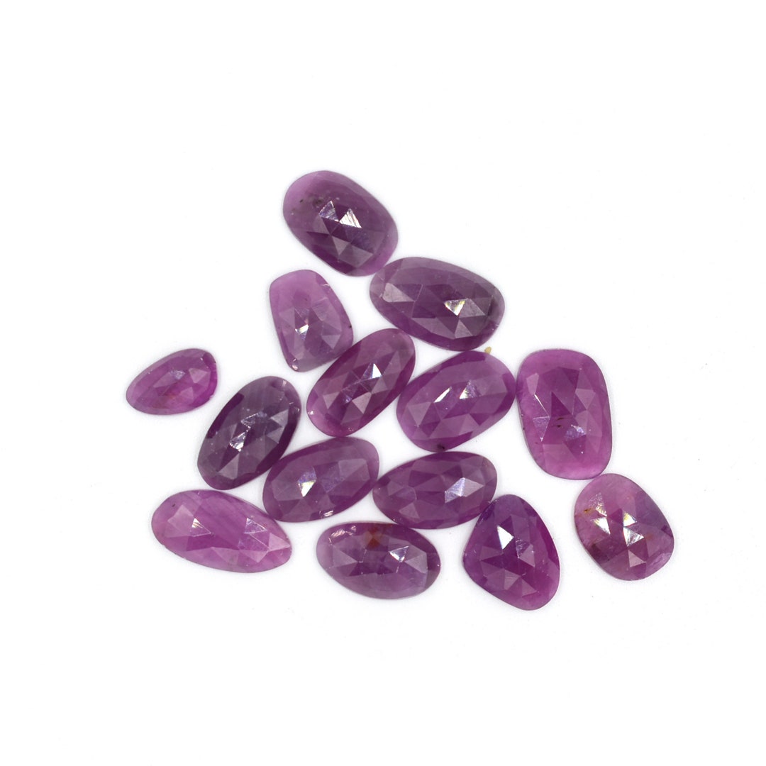 8x10 to 11x14 Mm Natural Ruby Loose Gemstone Free Form Rose Cuts Ruby ...