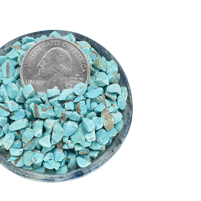 Raw Stone Green Turquoise Crushed December Birthstone Rough Gemstone ...