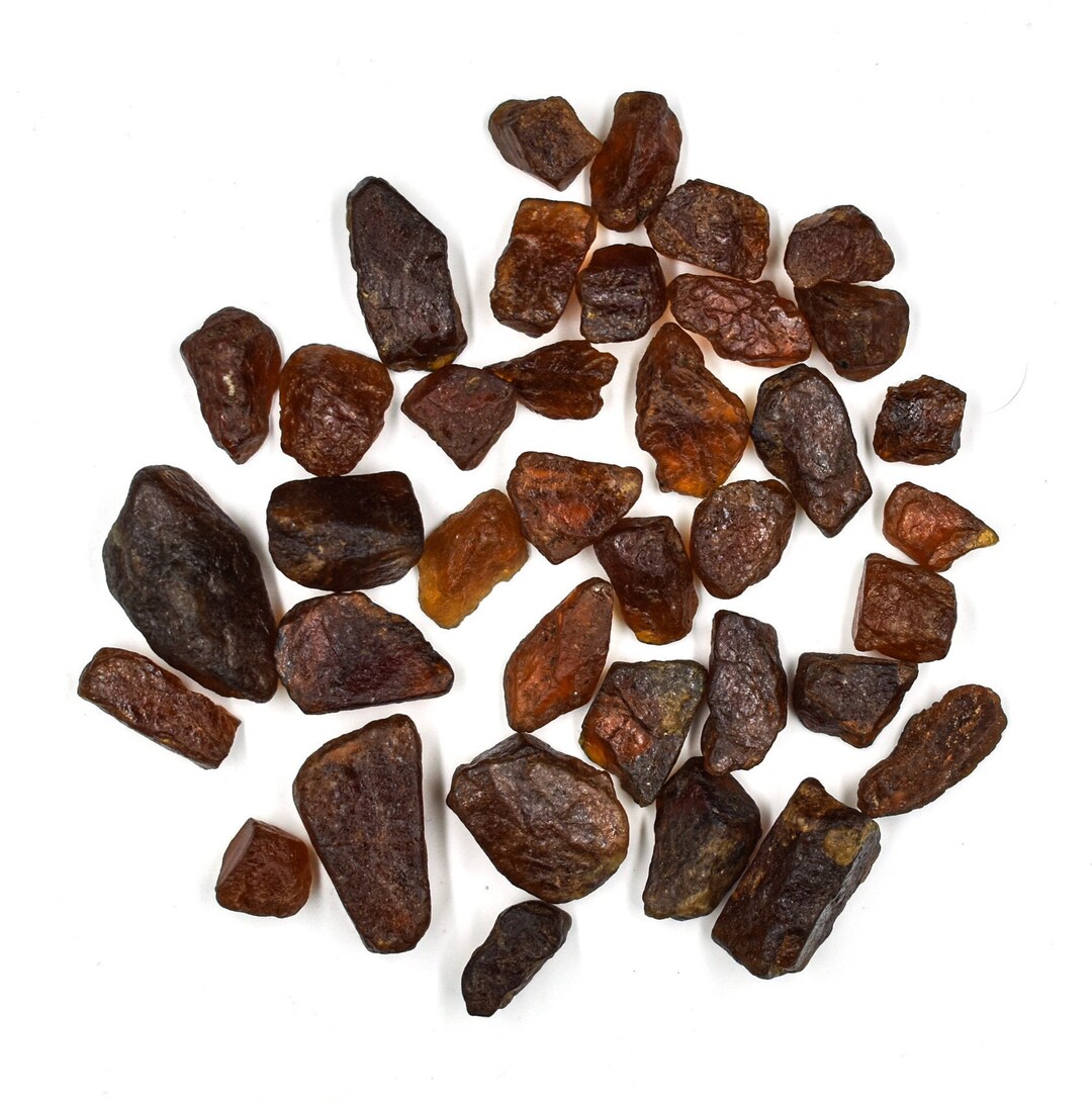 Natural Hessonite Garnet Raw Rough Stone 9x12 to 15x20 Mm Uncut Raw ...