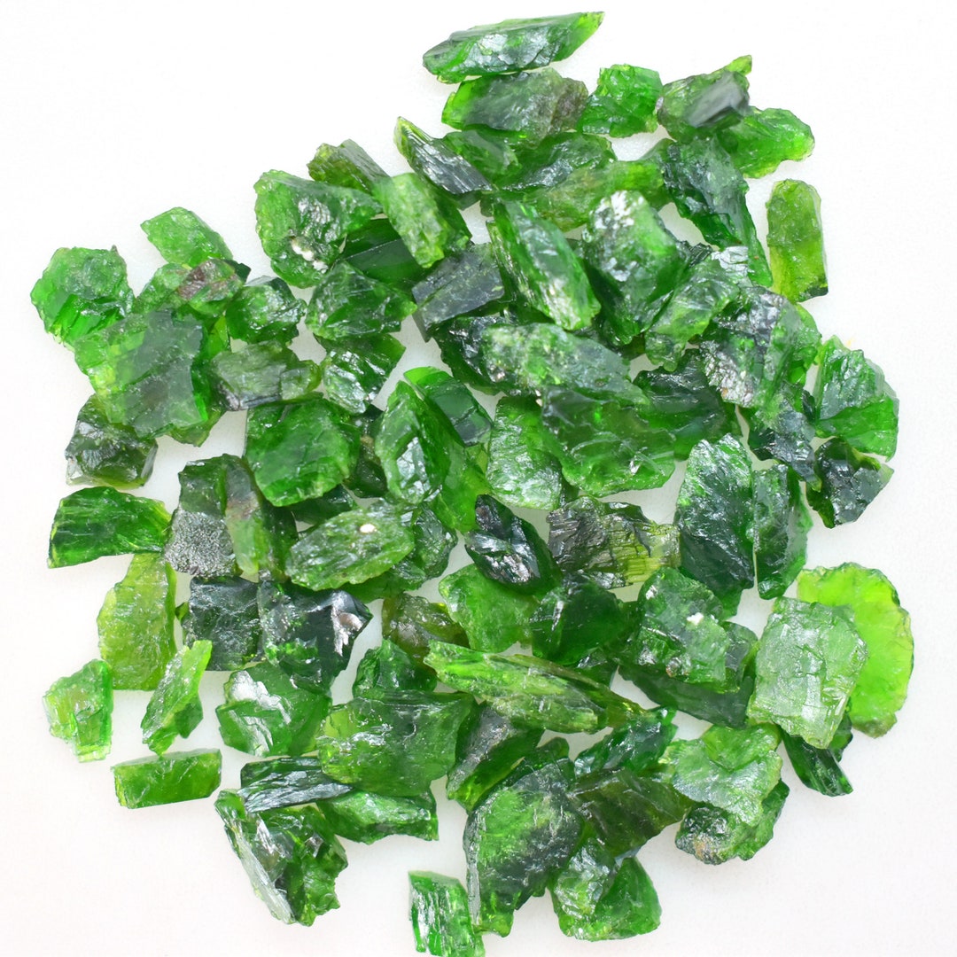 Chrome Diopside Raw Rough Stone Green Chrome Healing Raw for Jewelry ...