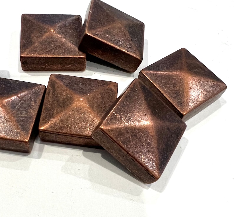 Copper 1x1 Genuine Metal Pyramid Decorative Embossed Wall Tile, Wall ...