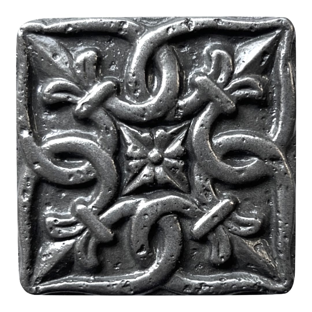 Silver Metal Renaissance Tile Insert: Oil Rubbed Resin Wall Art (2x2 ...