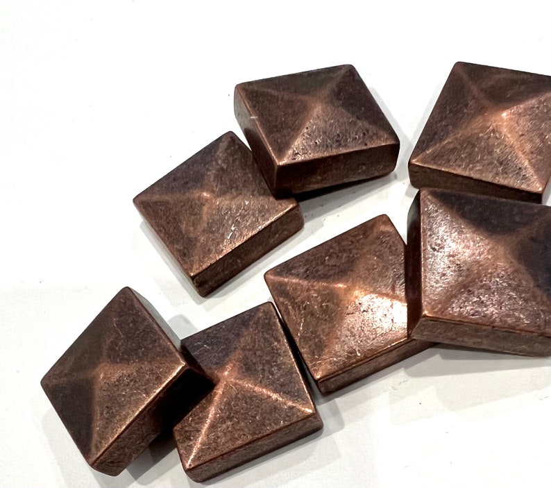 Copper 1x1 Genuine Metal Pyramid Decorative Embossed Wall Tile, Wall ...