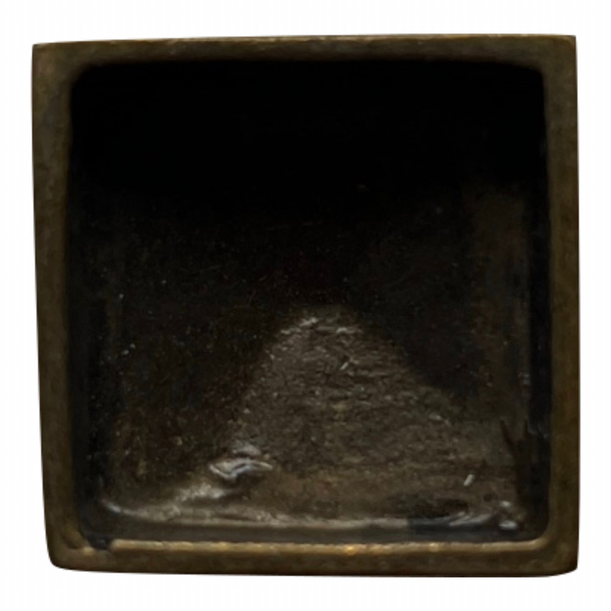 Bronze 1x1 Genuine Metal Pyramid, Decorative Handmade Wall Décor Tile ...