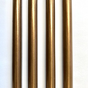 1/2x6 Kensington Shiny Metallic Bronze Resin Listello Border Backsplash ...