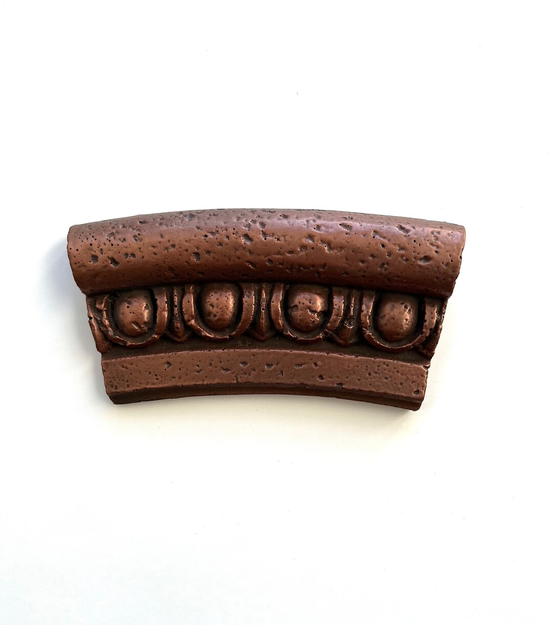 3x8 Roman Copper Metal Emboss Resin Wall Tile Insert Art Craft Ceiling ...