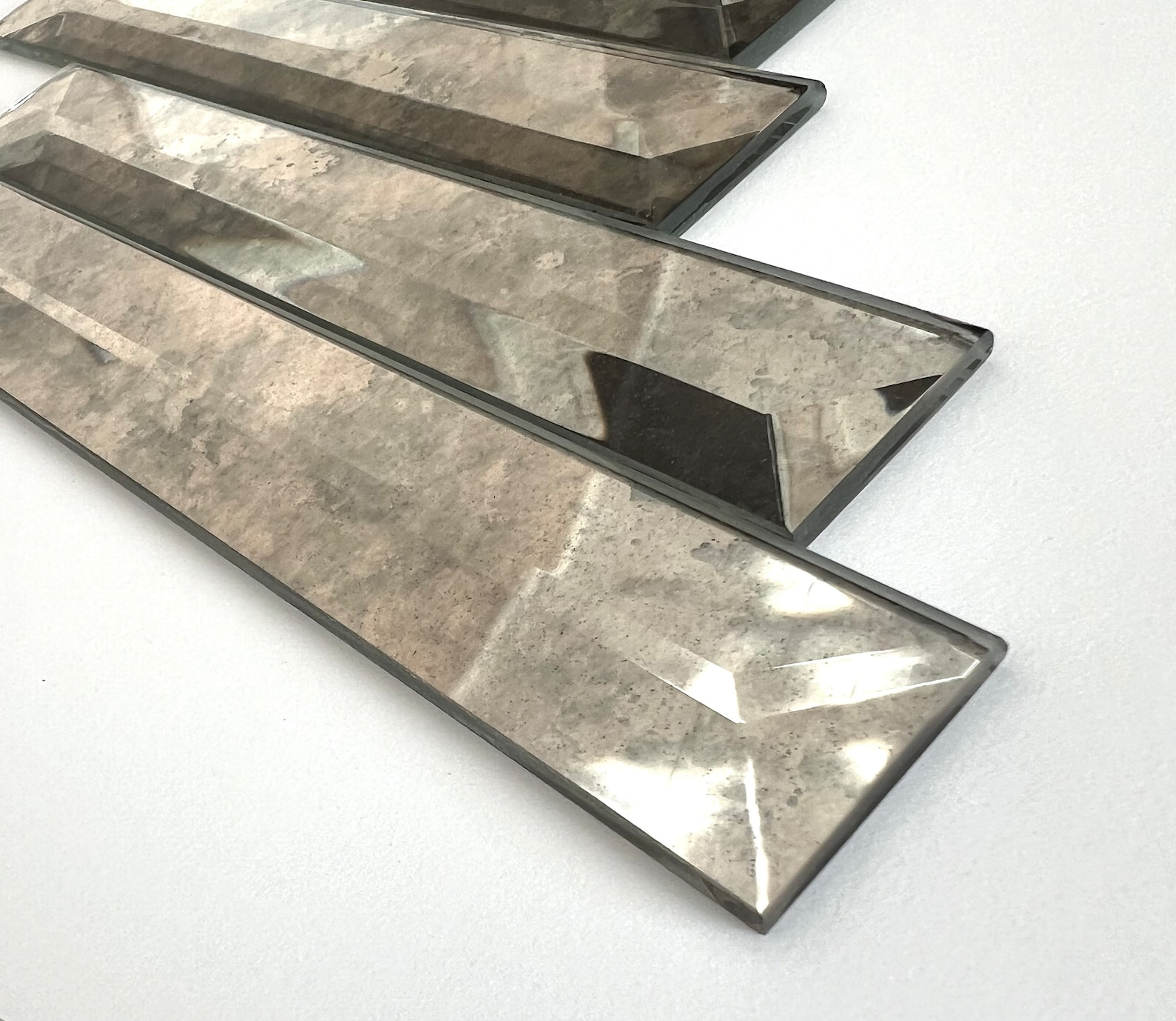 Antique Mirror Subway Tile: 1x6 Beveled Glass Wall Decor - Etsy