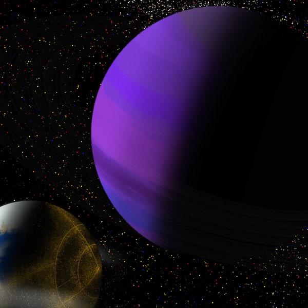 Purple Gas Giant - Etsy