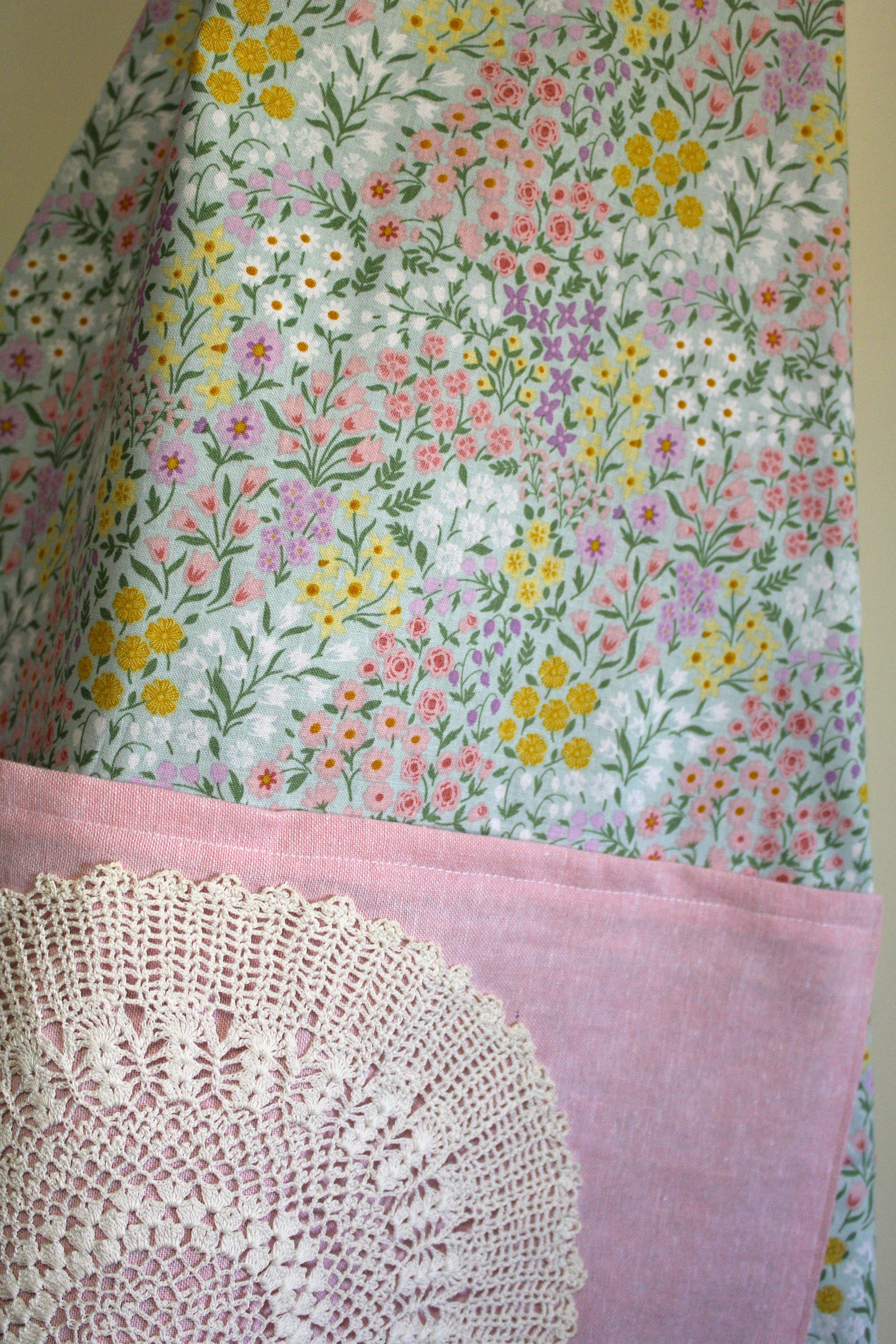 Pink Medallion Apron - Etsy