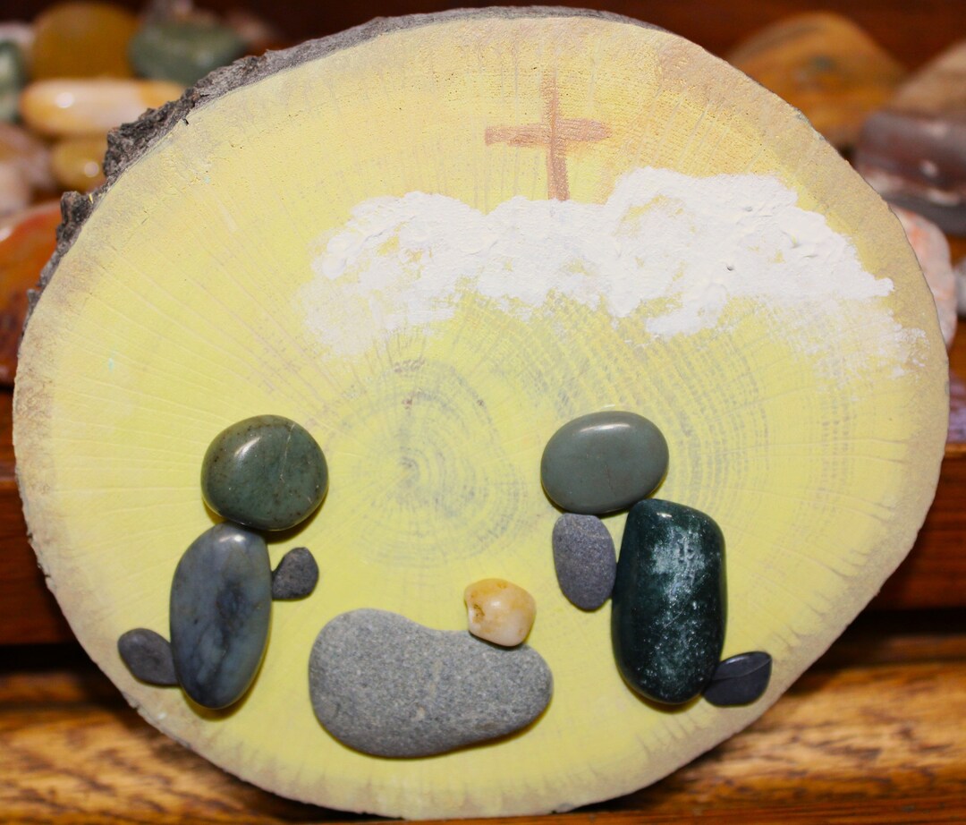 Pebble Art - Birth of Jesus to Crucifixion - Etsy
