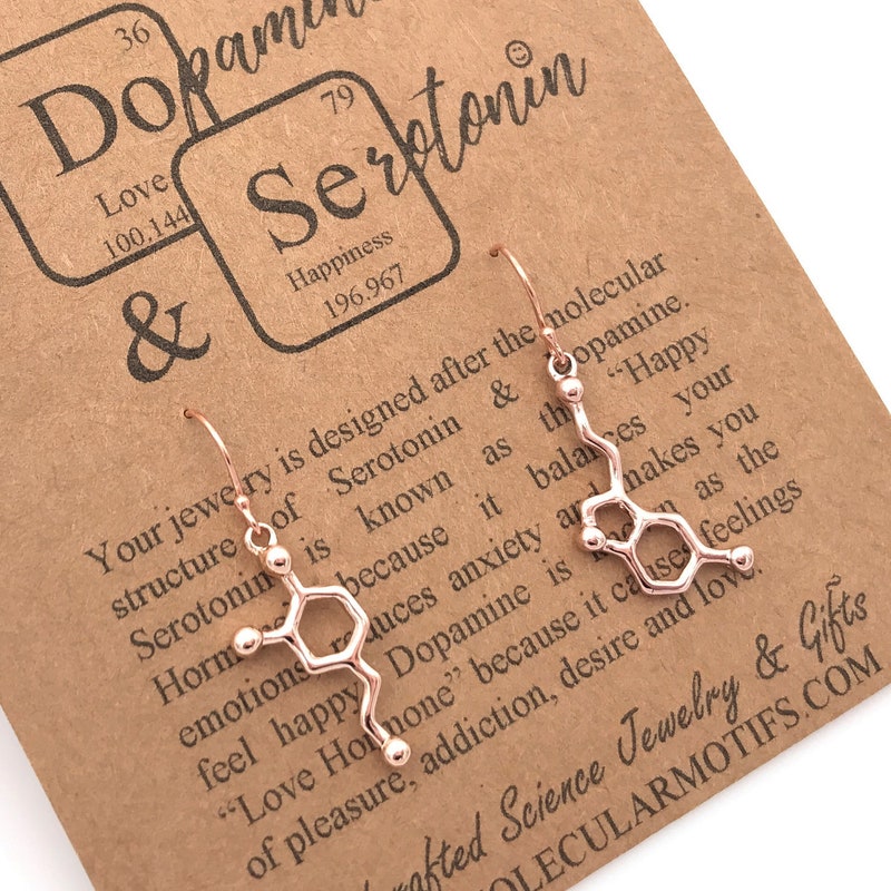 Science Serotonin Earrings - Etsy