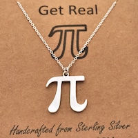 Pi Symbol Earrings: Gold or Silver Math Jewelry - Etsy