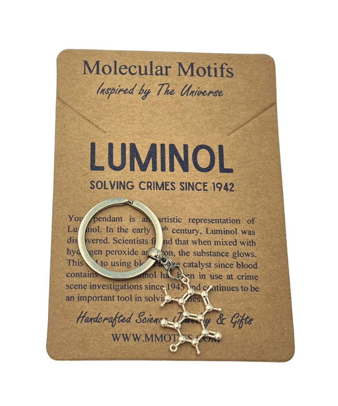 Luminol Molecule Keychain Forensic Investigator Criminology Gift,true ...