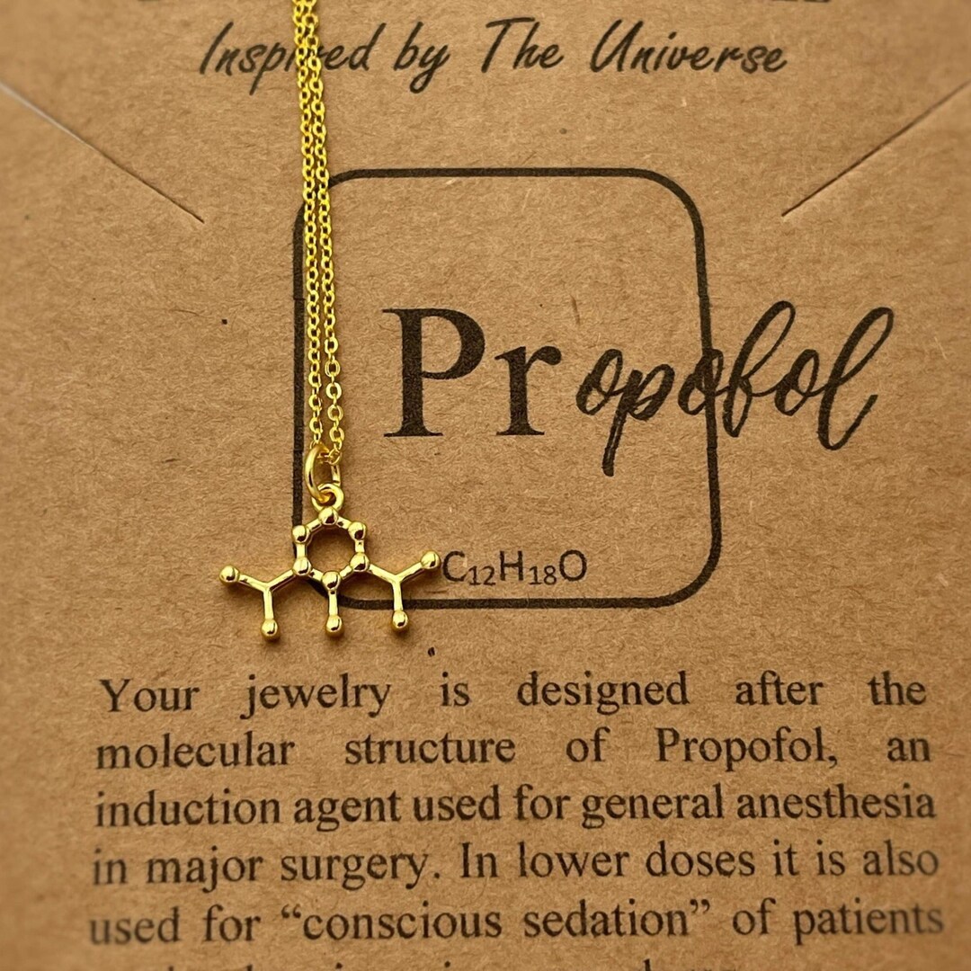 Sterling Silver Propofol Molecule Pendant: Anesthesiologist Gift - Etsy