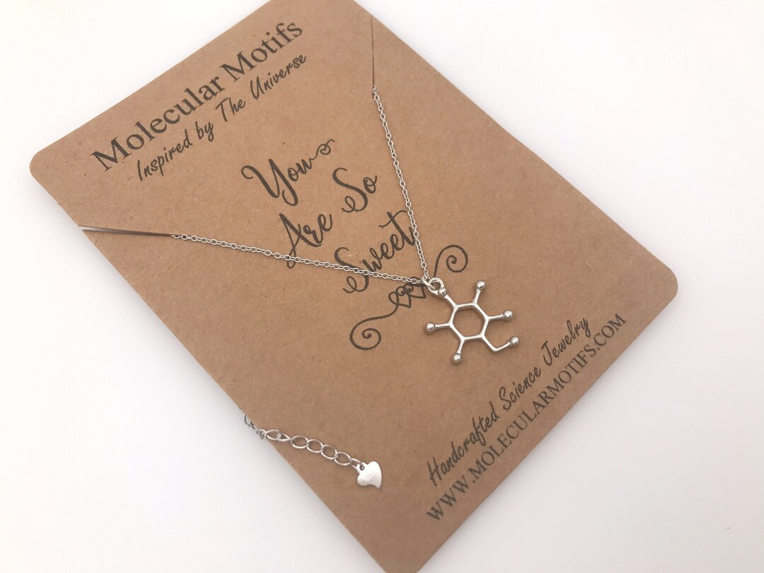 Sugar Molecule Necklace,glucose Molecule Pendant,science Gift,boss Gift ...