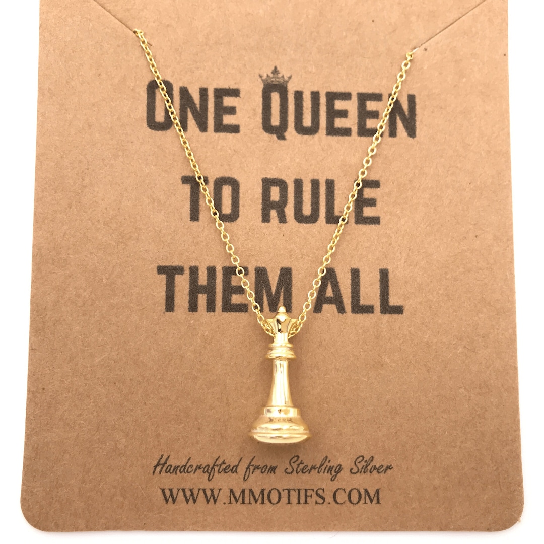 Queen Chess Piece Pendant Necklace-chess Player Gift-unisex Jewelry ...