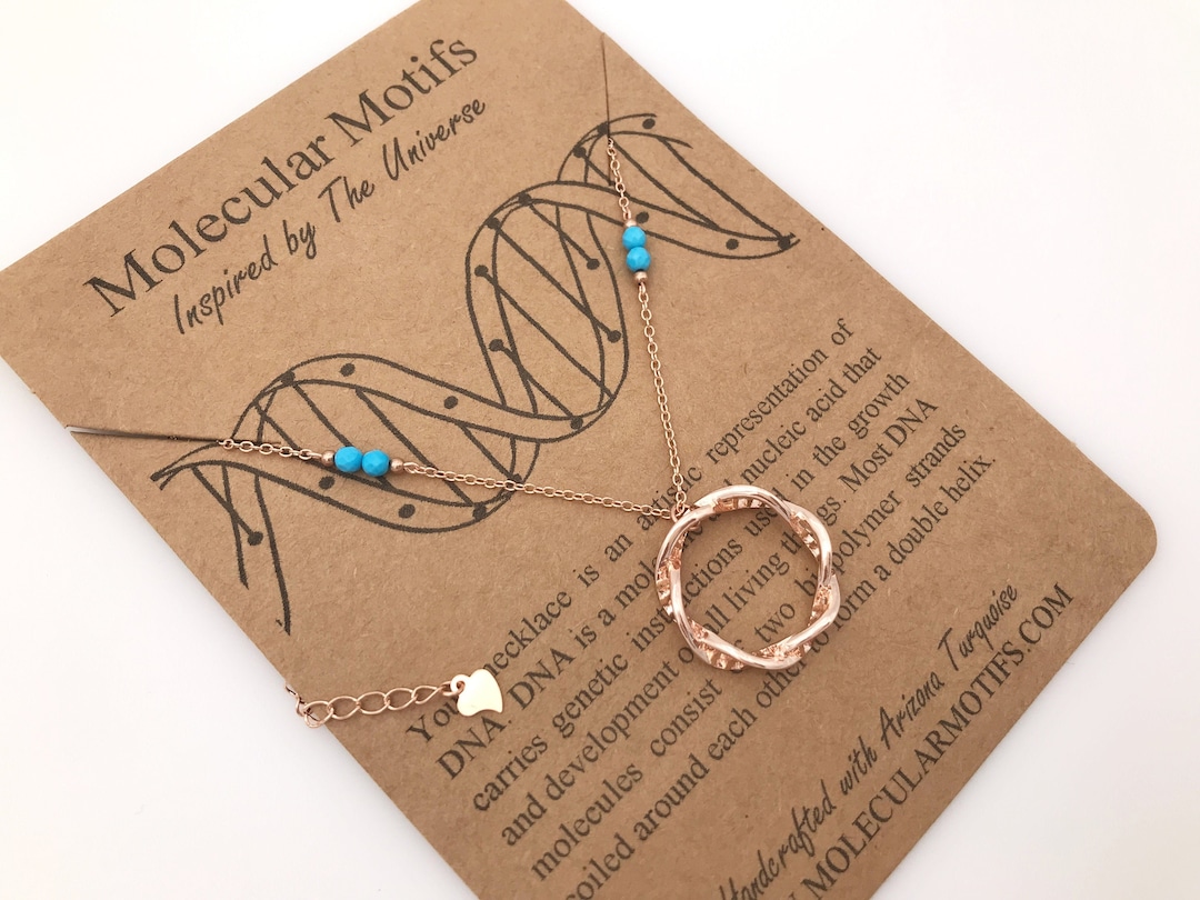 DNA Plasmid Custom Birthstone Gemstone Pendant-infinite Dna--genetics ...