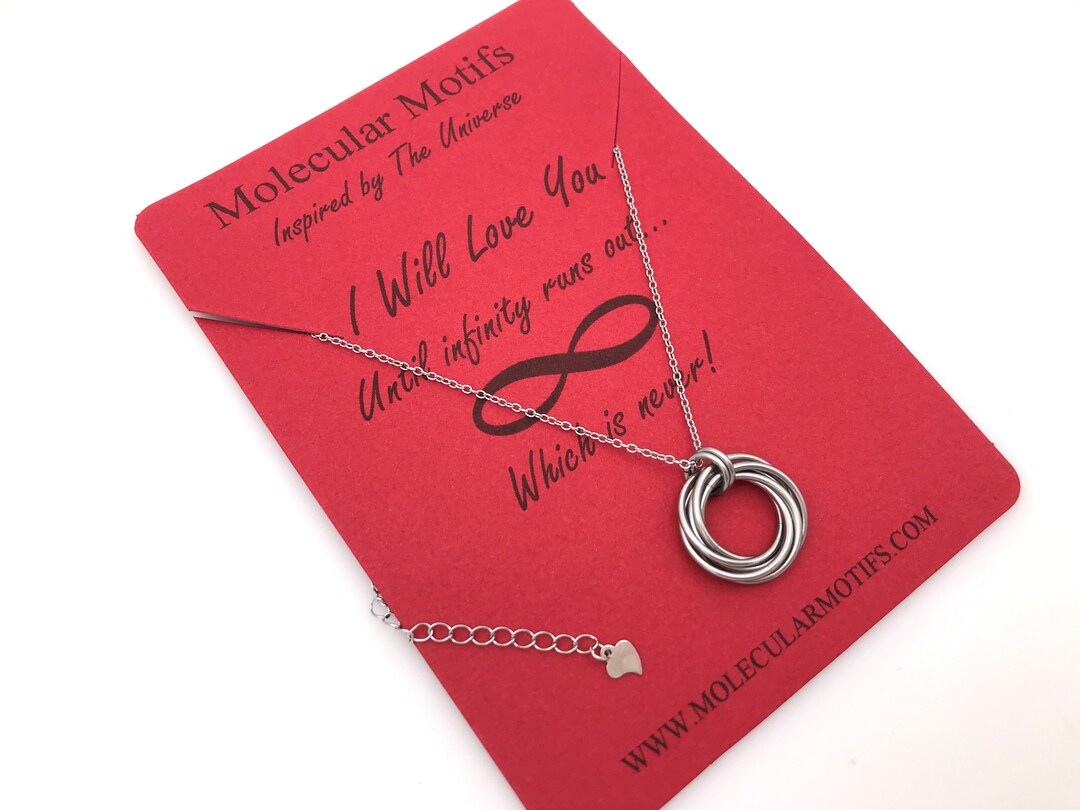 Mobius Infinity Love Knot Spiral Pendant Necklace,unisex Love Jewelry ...